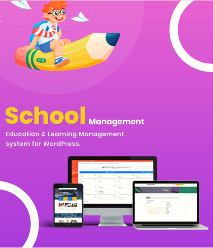 School Management Plugin Education & Learning School Management WP GPL ...