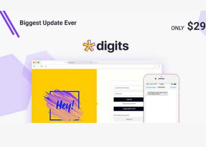 Digits WP GPL WordPress Mobile Number Signup And Login V-8.6.1 » Gpl ...