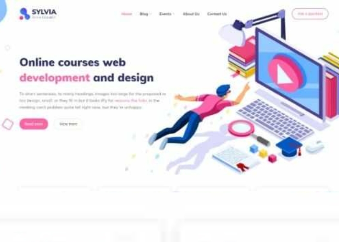 Sylvia Theme WP GPL – Special Template For Education And Online Courses ...