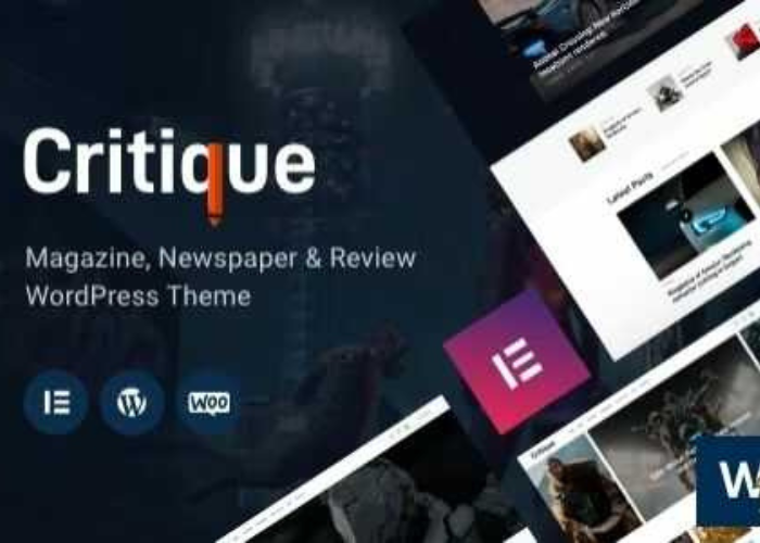 Critique Theme Magazine Newspaper WP GPL Theme V-1.21.0 » Gpl Theme Plugin